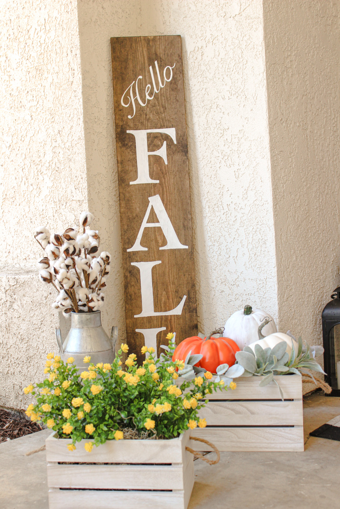 The DIY Fall Porch Sign You Didn't Know You Needed - Kelly Ann Blog